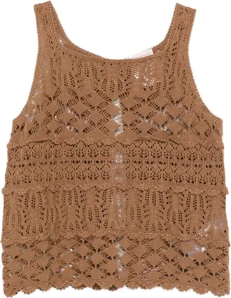 Semicouture Femme, Tops, Beige, Taille: 40 FR Top