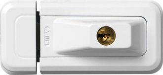ABUS Zusatzsicherung Fenstersicherung Fensterschloss 3010 w wei&szlig; AL0125