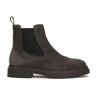 Kazar Braune Wildlederhausschuhe mit Verzierung - - Shoes - Herren - Braun - 43 EU
