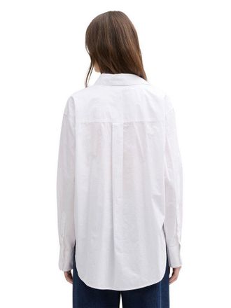 Tom Tailor Langarmbluse (1-tlg) Falten