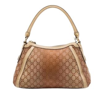 Gucci Pre-owned Canvas Shoulder Bag - - Pre-owned - Damen - Braun - ONE SIZE