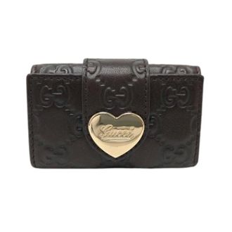 Gucci Pre-owned &Eacute;tui &agrave; cl&eacute;s - Femme - Pre-owned - Brun - Taille: ONE Size