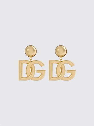 Dolce & Gabbana Boucles doreilles en laiton dor&eacute; avec logo DG