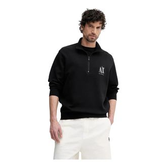 A|X Armani Exchange Sweatshirt mit durchgehendem Rei&szlig;verschluss - - Sweatshirts & Hoodies - Herren - Schwarzk - S