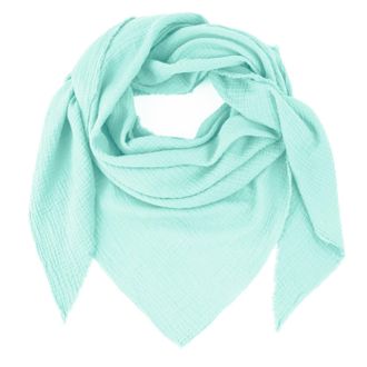 Glamexx24 Damenschal Musselin Dreieck Schal, XXL Schal verschiedenen Farben Halstuch Winterschal aus Baumwolle Hergestellt in Italien