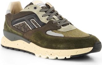 Floris Van Bommel Herren Schuhe gr&uuml;n Veloursleder