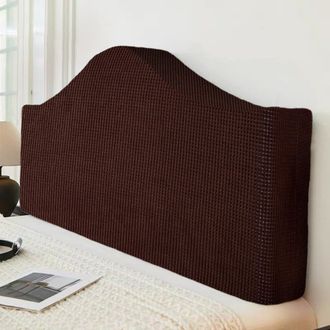 Generic Europ&auml;ischer Stil unregelm&auml;&szlig;ig gew&ouml;lbt Bettkopfteil Bezug hochelastisches Strick Stretch Staubschutzh&uuml;lle f&uuml;r Kopfteil Bezug Bernstein 140-160cm