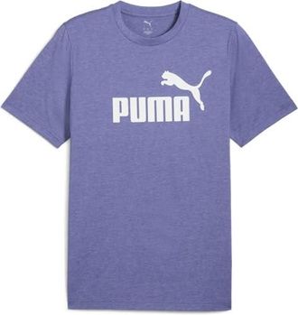 Puma Puma T-Shirt chiné ESS No.1 Logo pour Homme, Cristal/Bleu, L
