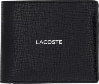 Lacoste Ossian Medium Leather Wallet - - Accessories - Herren - Schwarzk - ONE SIZE
