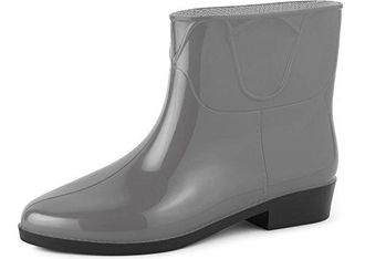 Ladeheid Bottines Bottes de Pluie Chaussure Femme LAZT201801 (Gris, 38 EU)