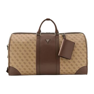 Guess Homme, Sacs, Beige, Taille: ONE Size Milano Logo Weekender Bag