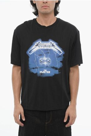 Neil Barrett Slim Fit ROCK BAND ZODIAC GEMINI Crew-neck T-shirt with Drop size Xl