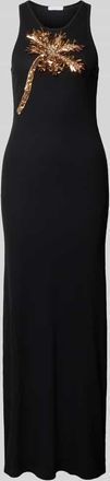 Paco Rabanne Slim Fit Maxikleid mit Ziersteinbesatz