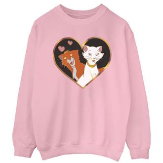 Disney The Aristocats Heart Sweatshirt f&uuml;r Damen (Pink)