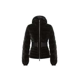 Moncler Moncler Doudoune Courte &Agrave; Ceinture Gestuelle, Femme, Noir, Taille: 00