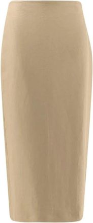 Max Mara Femme, Jupes, Beige, Taille: 38 FR Jupe Midi