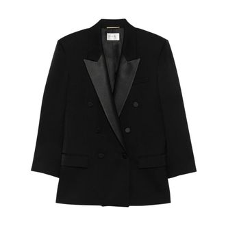 Saint Laurent Wollblazer - - Jackets - Damen - Schwarzk - M