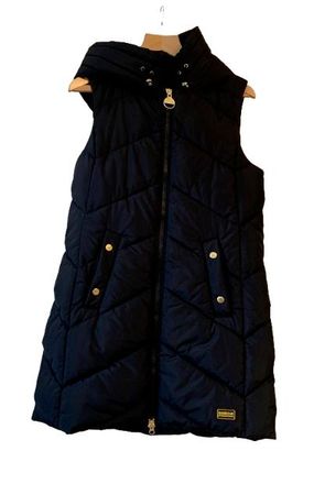 Barbour Black Hooded Gilet Size M