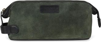 Howard London Trousses de toilette en daim Steven - Homme - Sacs - Vert - Taille: ONE Size