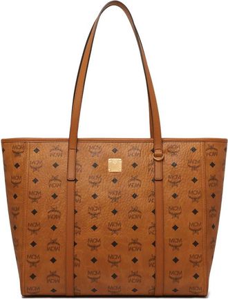 MCM Toni Monogram Plaque Tote Bag