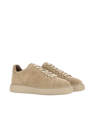 Hogan Mens Sneakers H-Stripes Beige Trainers