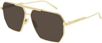 Bottega Veneta Lunettes de soleil Bv1012S - unisex - Accessoires - Jaune - Taille: 60 MM