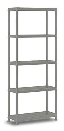 Keter Regal Planet - recycelter Kunststoff, Grau, Schelves, 750 x 320 x 1760 mm