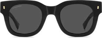 Dsquared2 unisex, Accessoires, Noir, Taille: 48 MM D2 0180/S Lunettes de soleil
