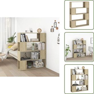 vidaXL Vidaxl - Biblioth&egrave;que/S&eacute;parateur de pi&egrave;ce Ch&ecirc;ne sonoma 100x24x124 cm - Biblioth&egrave;que - Meuble De Rangement - &Eacute;tag&egrave;re - S&eacute;parateur De Pi&egrave;ce