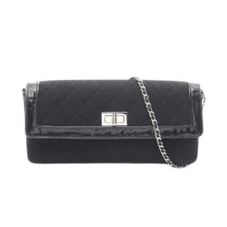 Chanel Pre-owned 2.55 Matelasse Canvas Patent Leather Shoulder Bag - - Pre-owned - Damen - Schwarzk - ONE SIZE