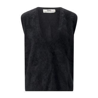 Sminfinity V-Ausschnitt Strickpullover - - Knitwear - Damen - Schwarzk - M