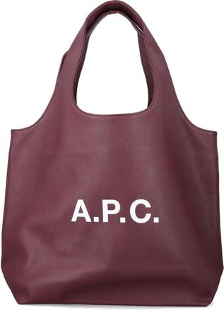 A.P.C. Shopper & Totes - Ninon Tote Bag Grained Recycled Leather-Like - Gr. unisize - in Rot - f&uuml;r Damen