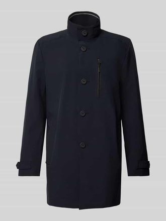 s.Oliver Black Label Regular Fit Mantel mit wasserabweisender Funktion und Stehkragen