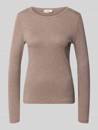 s.Oliver Red Label Slim Fit Langarmshirt aus reiner Baumwolle