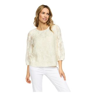 2-Biz Femme, Blouses et Chemises, Beige, Taille: 46 FR Polly Bluse
