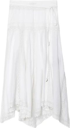 Zadig&Voltaire Femme, Jupes, Blanc, Taille: 34 FR Midi Skirt