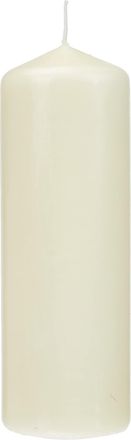 Bolsius Bolsius Glatte Stumpenkerzen - Elfenbein - 8 Stück - 20 x 7 cm - Dekorative Haushaltkerzen - Länge Brenndauer 75 Stunden - Unparfümierte