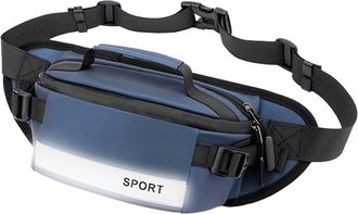 Generic Reflektierende Fanny Pack - 26x15cm Nylon, G&uuml;rteltasche f&uuml;r M&auml;nner, Brusttasche | Reisen Laufen Wandern Fitnessstudio Sport Urlaub Pendeln Outdoor Die