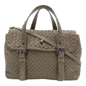 Bottega Veneta Sac bandouli&egrave;re vintage Pre-owned - Femme - Pre-owned - Gris - Taille: ONE Size