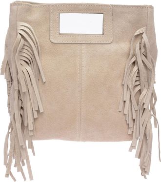 Anna Luchini Beige Rindsledertasche