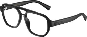 Dolce & Gabbana Monture Aviateur - Homme - Accessoires - Noir - Taille: 56 MM