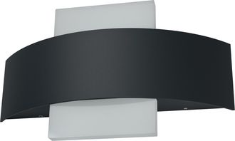 Osram ENDURA Style Shield Square LED-Au&szlig;enleuchte mit Lichtaustritt oben und unten in Dunkelgrau aus Aluminium, IP44-Schutz, f&uuml;r Fassaden-/Eing&auml;nge