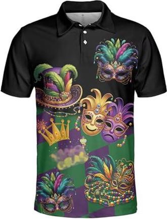 Generic Chemise Homme Manches Longues, Chemise Paillette Homme R&eacute;tro &agrave; Revers Imprim&eacute; pour Style Carnaval Manches Courtes