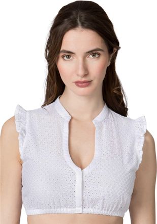 Stockerpoint Dirndlbluse Melania I Gr&ouml;&szlig;e 30-44 I Damen Bluse in elegantem Design mit V-Ausschnitt & Fl&uuml;gel&auml;rmeln I Bequem & pflegeleicht I Perfekt f&uuml;r Trachten & F