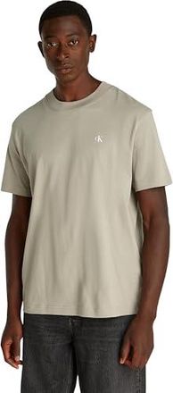 Calvin Klein T-Shirt Manches Courtes Homme Painted Tee avec Col Ras-du-Cou, Beige (Laurel Oak), XL