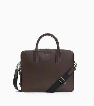 Le Tanneur Porte document slim 14 Emile en cuir signature T