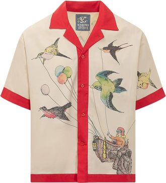 KidSuper Studios Homme, Chemises, Multicolore, Taille: S Balloon Bird Button Up