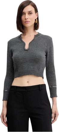Simona Corsellini Damen, Strickwaren, Grau, XLGr&ouml;&szlig;e