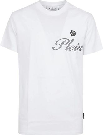 Philipp Plein Homme, Tops, Blanc, Taille: M T-Chemises