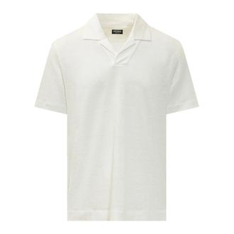 Ermenegildo Zegna Oasi Lino Polo - - Tops - Herren - Wei&szlig; - 2XL